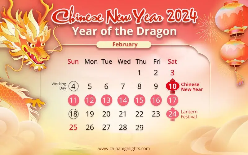 When is China’s Spring Festival holiday in 2024?