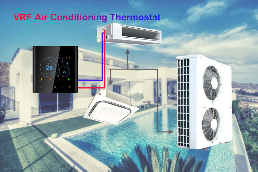 Colorful LCD Smart Thermostat For VRF Air Conditioning Systems
