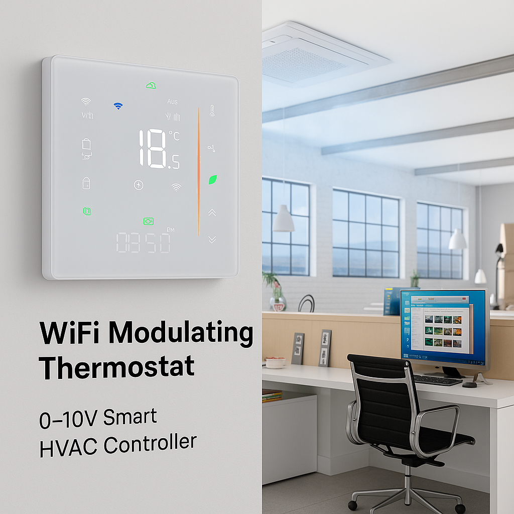 Termostato Modulante WiFi BT01-WF-FCU-2M | Control HVAC FCU 0–10V
