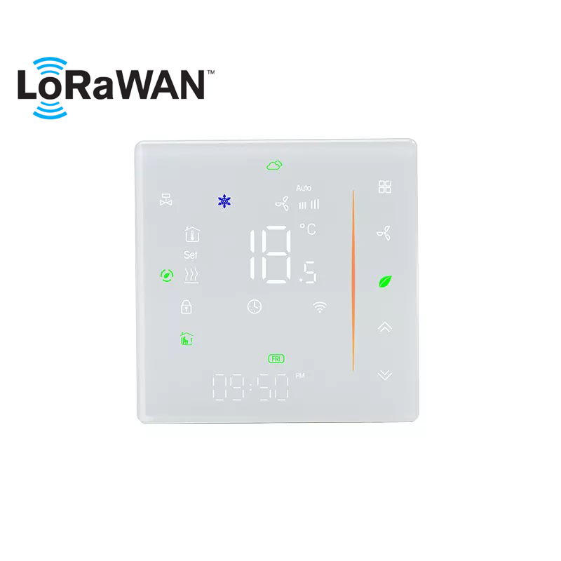 BT01-LoRA-FCU | LoRaWAN Fan Coil Thermostat for Building Energy Management