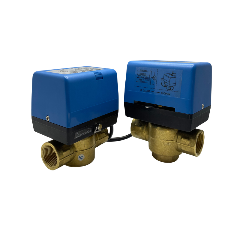 Electric 24V Modulating On/Off Valve For Chiller Water FCU