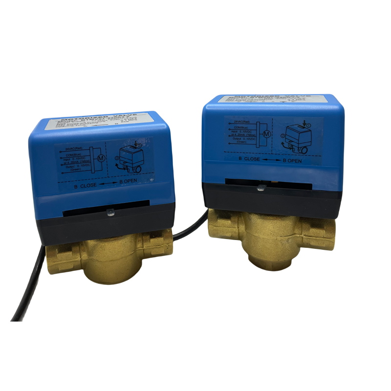 Electric 24V Modulating On/Off Valve For Chiller Water FCU